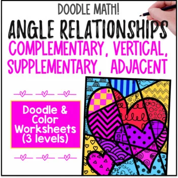 Angle Relationships | Doodle Math: Twist on Color by Number ...
