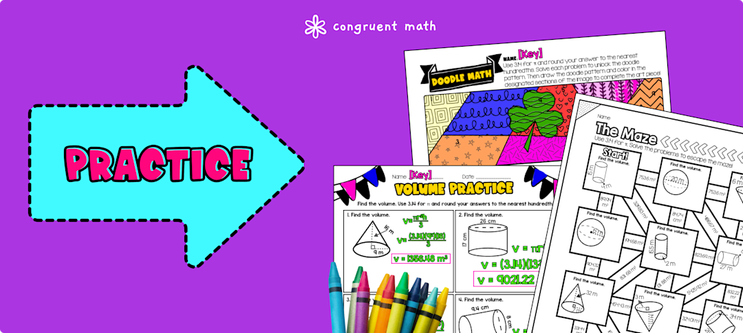 Volume of Cylinders, Cones, and Spheres Lesson Plan | Congruent Math