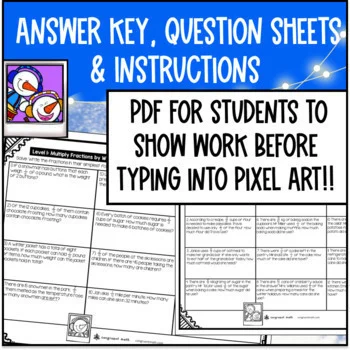 [Free] Multiplying Fractions by Whole Numbers and Fractions Pixel Art ...