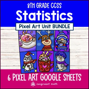 Statistics Scatter Plots Associations Two Way Tables Pixel Art | 8th ...