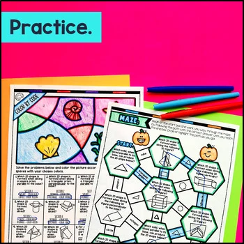 Cross Sections of 3D Figures Guided Notes w/ Doodles | Slicing Prisms ...