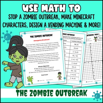 6th Grade Math Projects for Open House & Back to School Project Based ...