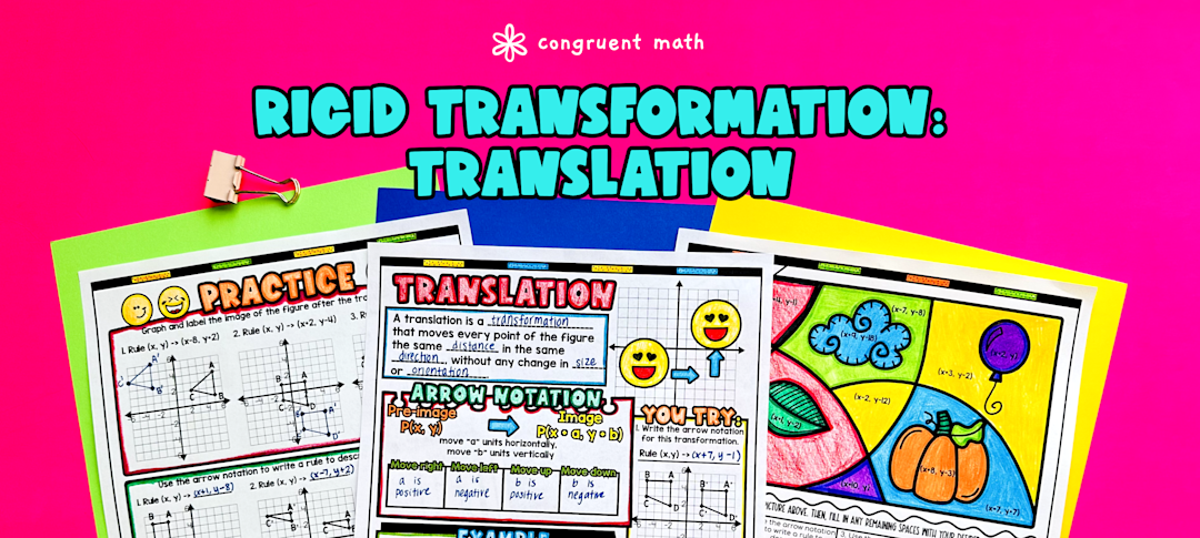 Rigid Transformations: Translations Lesson Plan | Congruent Math