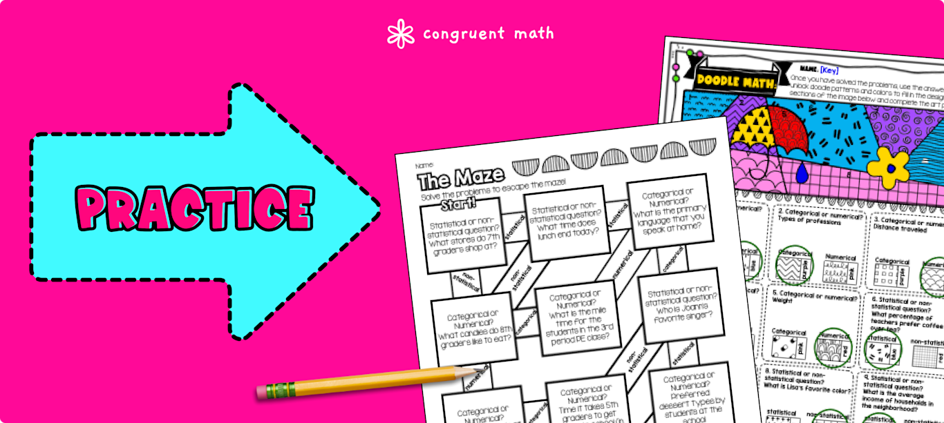 Statistical Questions & Categorical vs Numerical Data Lesson Plan ...