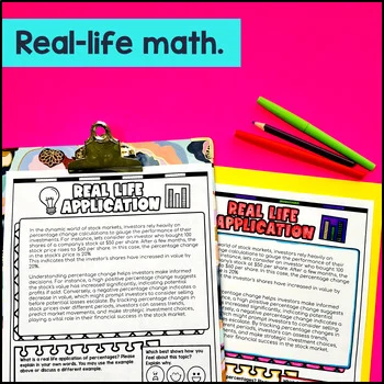 Percent of Change Guided Notes with Doodles | Percent Proportions ...