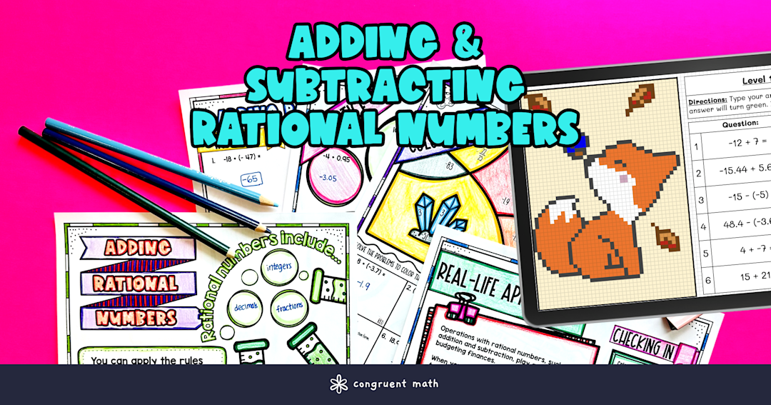 7 Ways to Help Students Practice Adding & Subtracting Rational Numbers ...