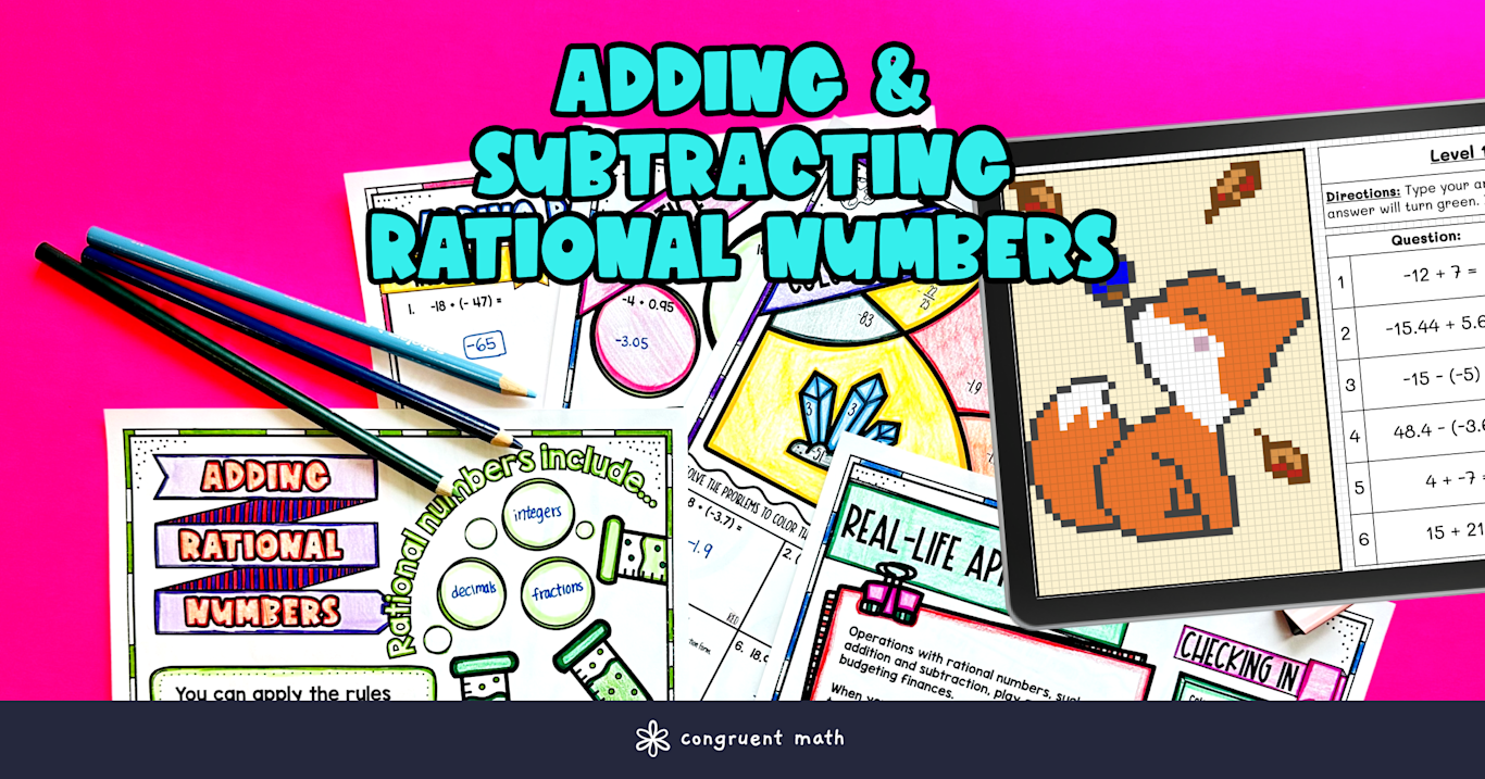 7 Ways to Help Students Practice Adding & Subtracting Rational Numbers ...