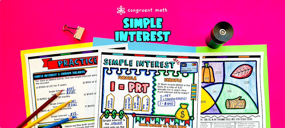 Simple Interest Lesson Plan | Congruent Math