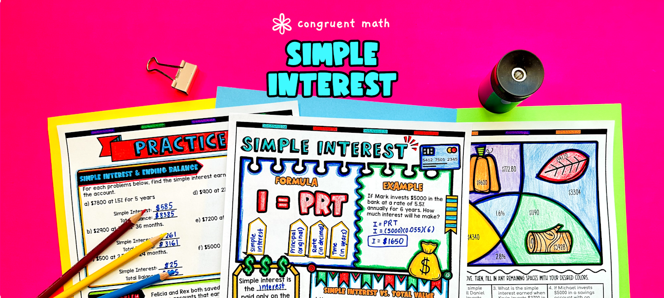 Simple Interest Lesson Plan | Congruent Math