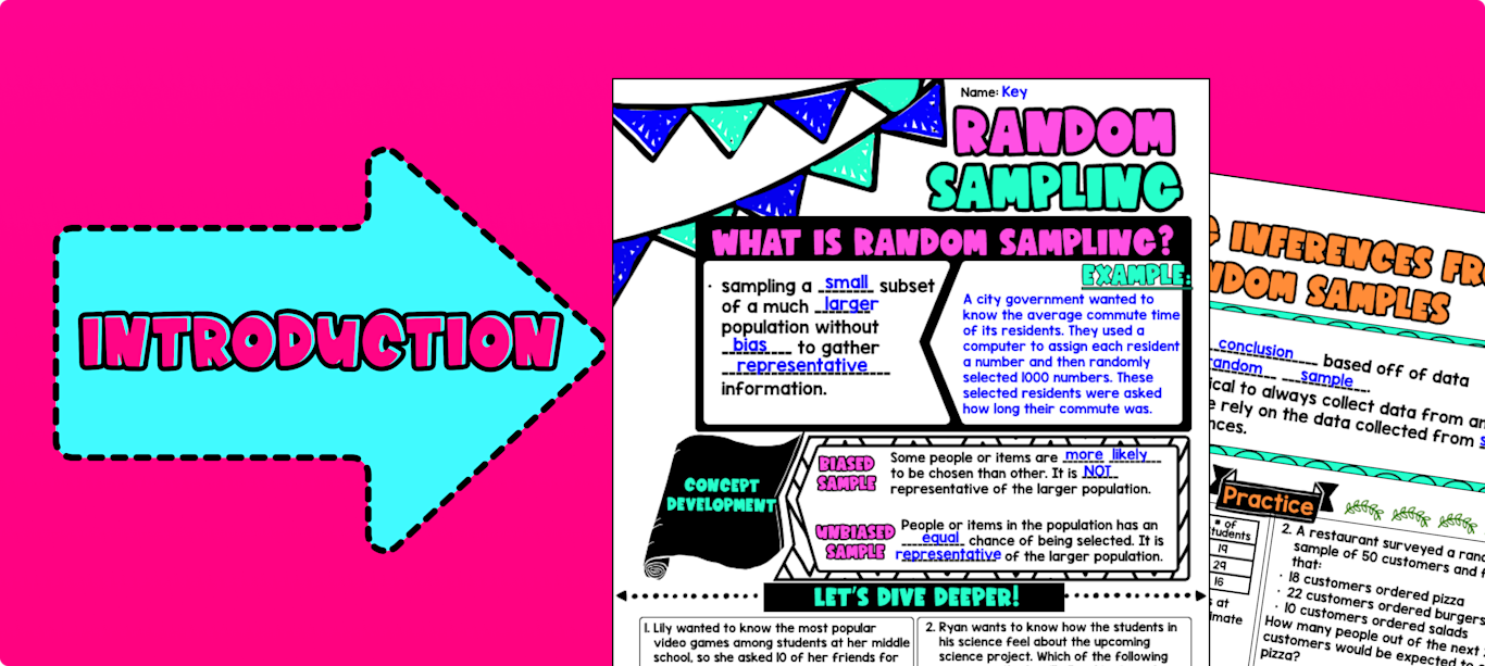 Random Sampling and Population Inferences Lesson Plan | Congruent Math
