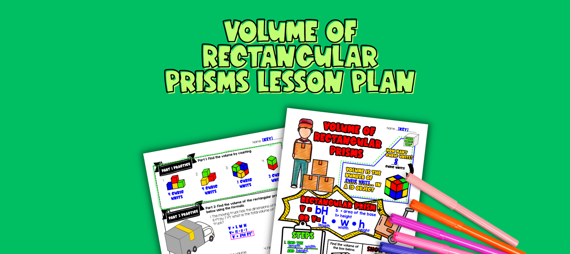 Volume of Rectangular Prisms Lesson Plan | Congruent Math