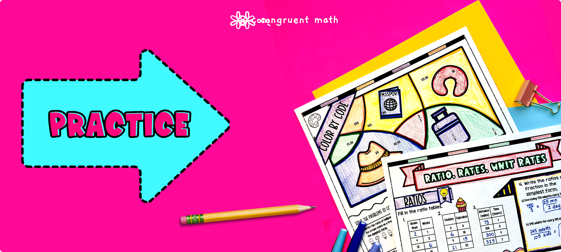 Ratio, Rates, & Unit Rates Lesson Plan | Congruent Math