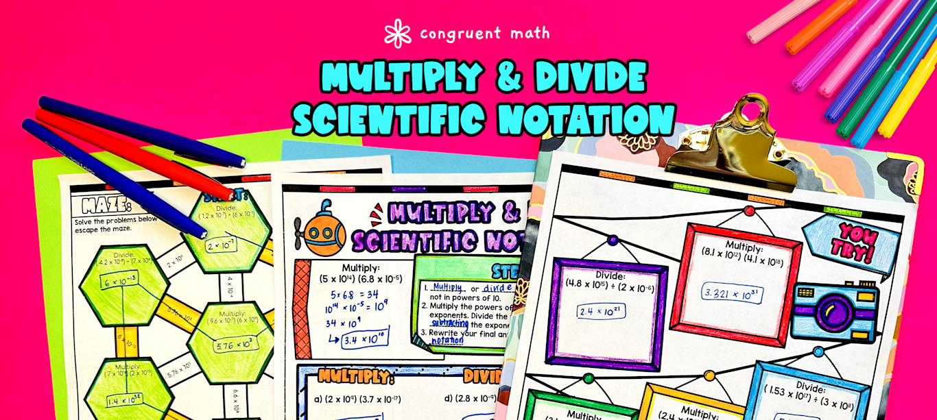 Multiplying and Dividing Scientific Notation Lesson Plan | Congruent Math