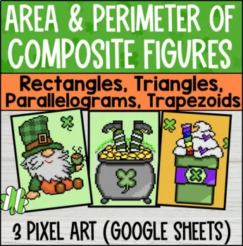 Area & Perimeter of Composite Figures Digital Pixel Art | Spring Google ...