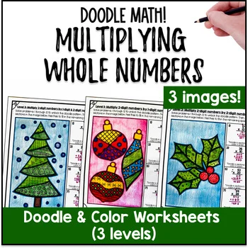 4th Grade Doodle & Color by Number Teaching Resources | Congruent Math
