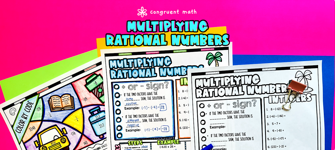 Multiplying Rational Numbers Lesson Plan | Congruent Math