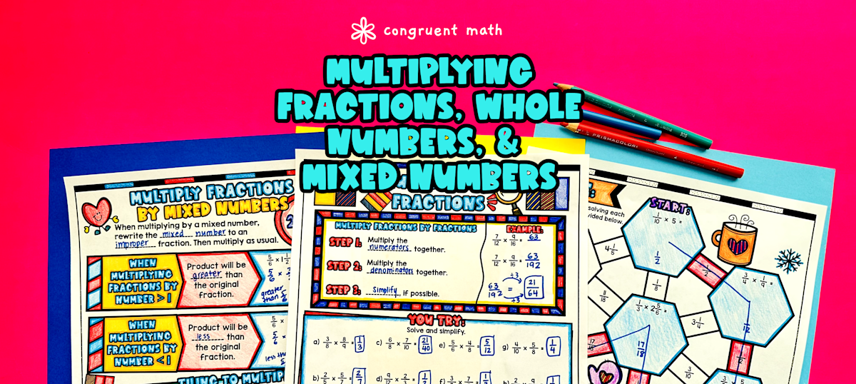 Multiplying Fractions, Whole Numbers, and Mixed Numbers Lesson Plan ...