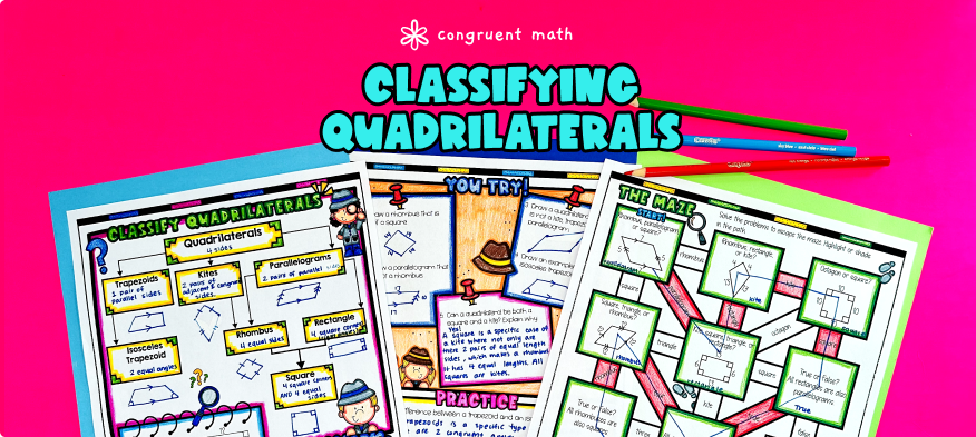 Classify Quadrilaterals Trapezoids, Parallelograms, Rhombus, Rectangles ...