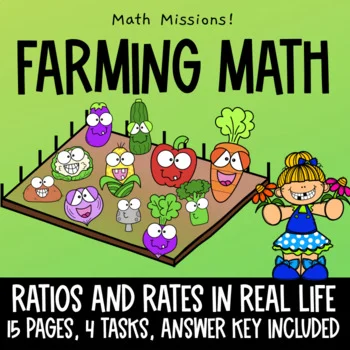 Ratios, Rates & Unit Rates Real-Life Math Project | Farming Math ...