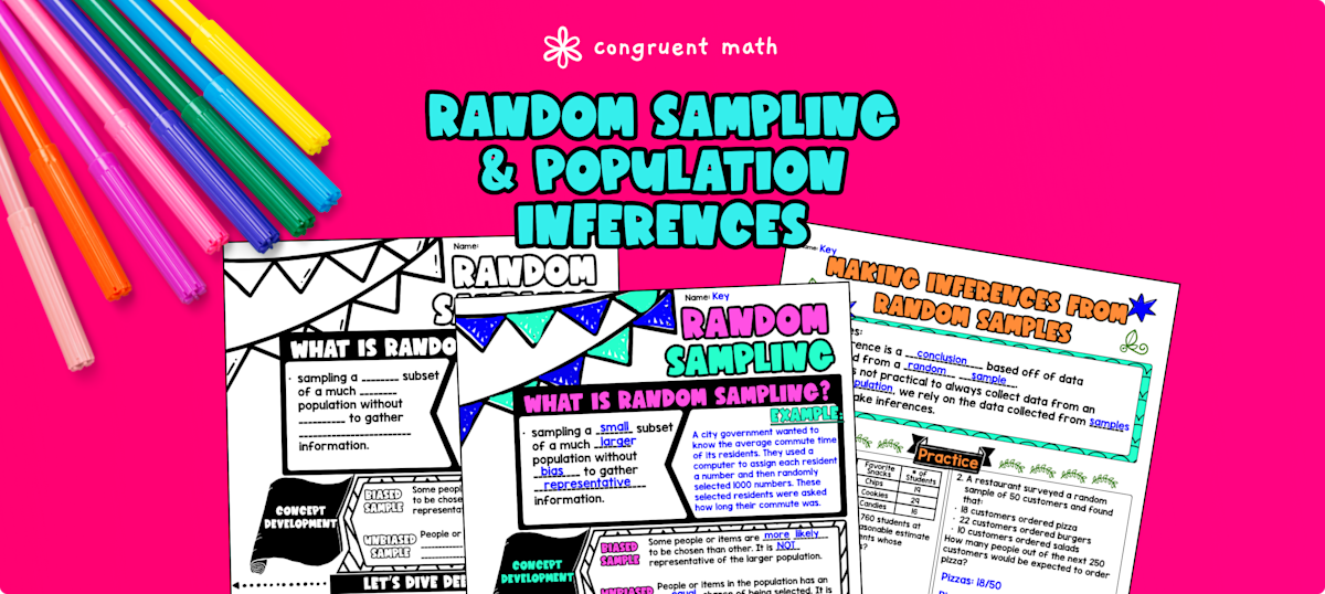 Random Sampling and Population Inferences Lesson Plan | Congruent Math