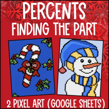 [Christmas Winter] Finding the Part Digital Pixel Art | Percents Word ...