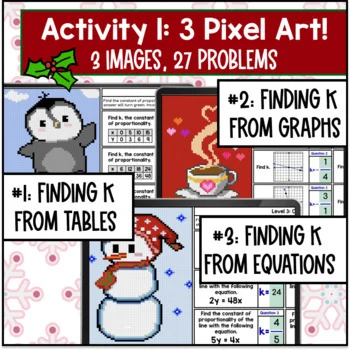 [Christmas] Constant of Proportionality Activity BUNDLE | Digital ...