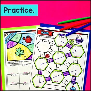 Two Step Equations with Rational Numbers Guided Notes with Doodles ...