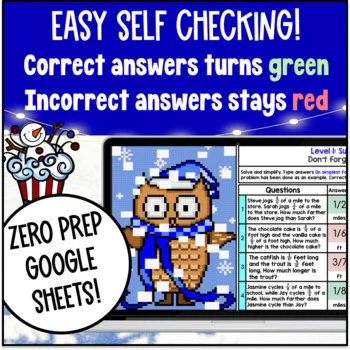 Adding and Subtracting Fractions Word Problems Pixel Art BUNDLE ...