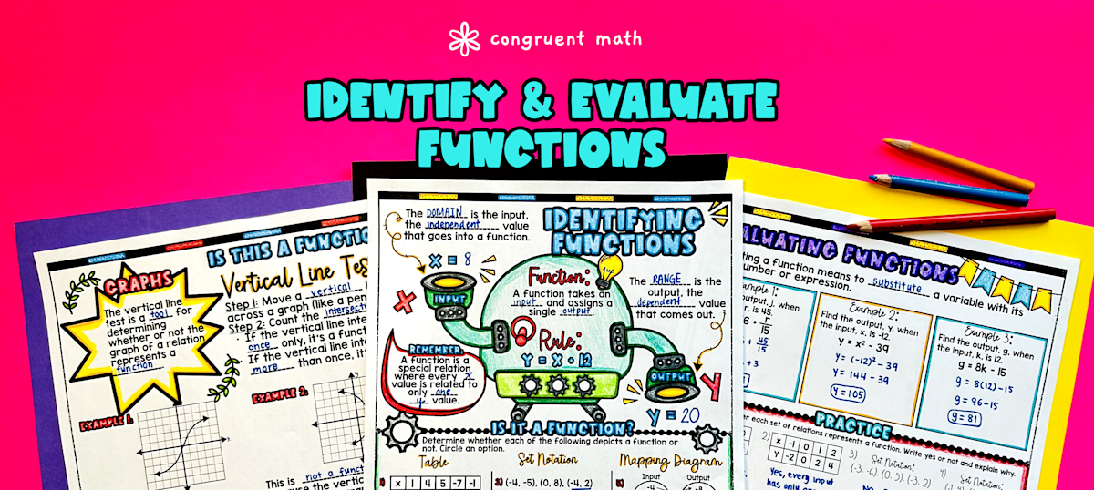 Identifying and Evaluating Functions Lesson Plan | Congruent Math