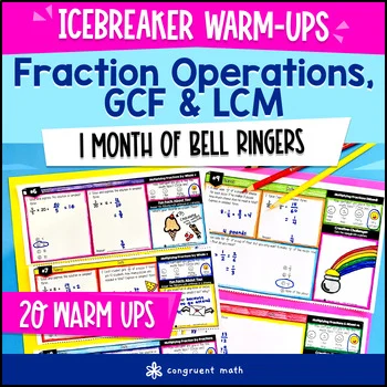 Unit 2: Fraction Operations, GCF & LCM Resources | Congruent Math