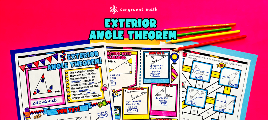 Exterior Angle Theorem Lesson Plan | Congruent Math