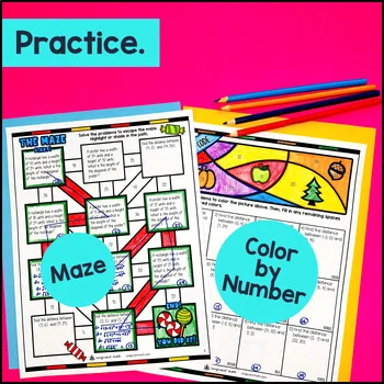 Distance Between Two Points Guided Notes w/ Doodles | Pythagorean ...
