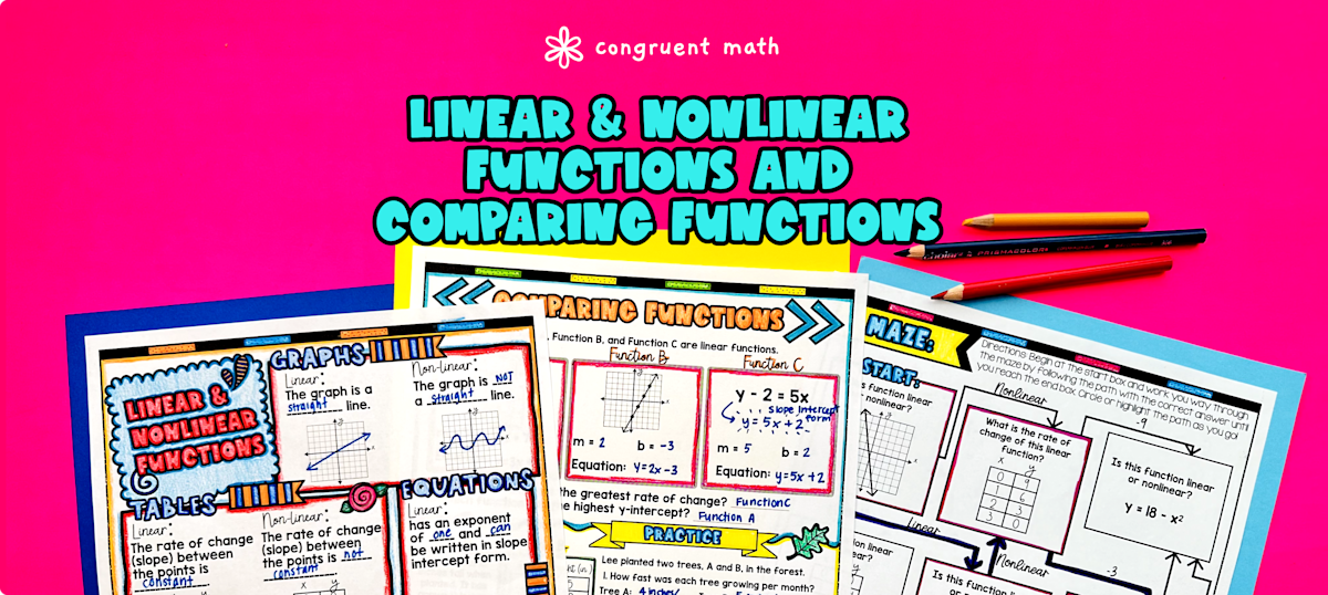 Linear Vs Nonlinear Functions And Comparing Functions Lesson Plan
