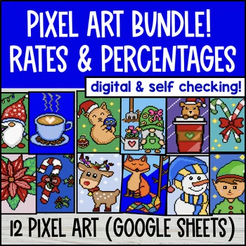Unit Rates Digital Pixel Art | Unit Pricing | Congruent Math