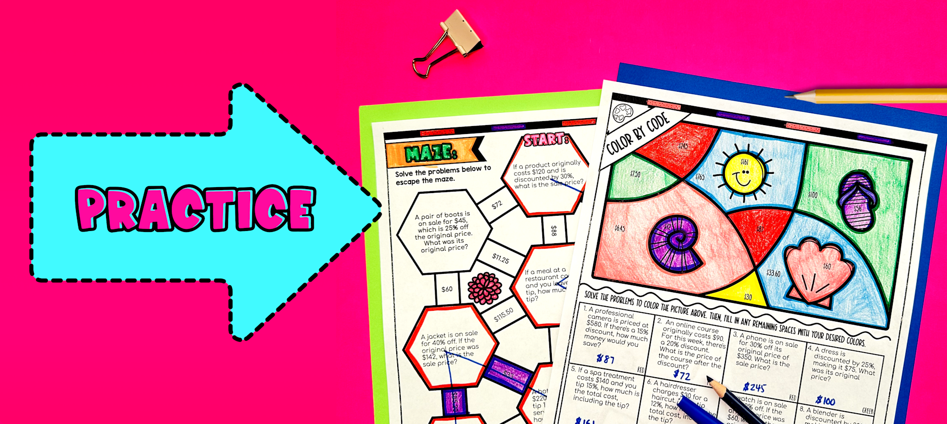 Percents Applications Discount, Sale Price, and Tips Lesson Plan ...