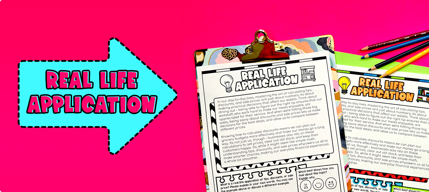 Percents Applications Discount, Sale Price, and Tips Lesson Plan ...