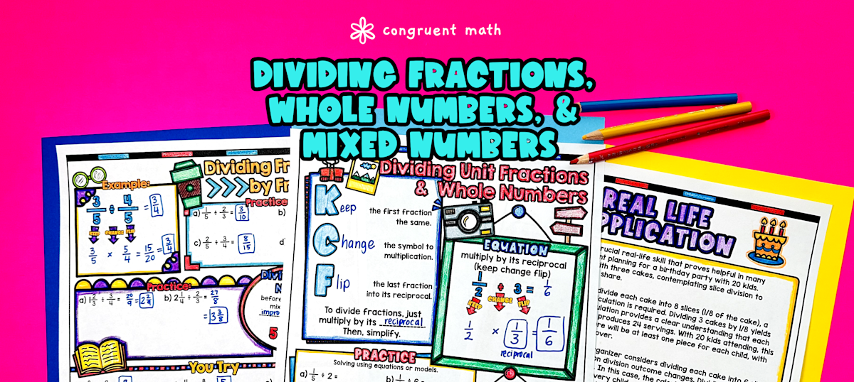 Dividing Fractions, Whole Numbers, and Mixed Numbers Lesson Plan ...