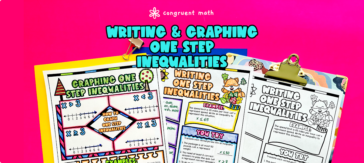 Writing & Graphing One Step Inequalities Lesson Plan | Congruent Math