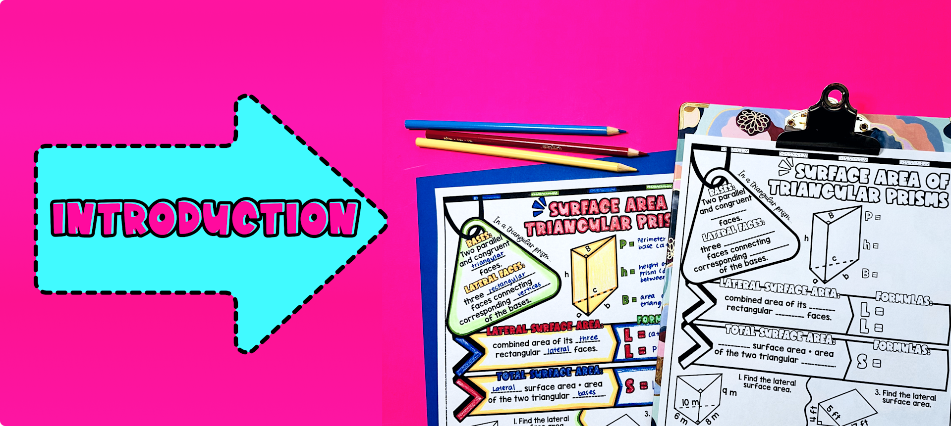 Lateral and Surface Area of Triangular Prisms Lesson Plan | Congruent Math