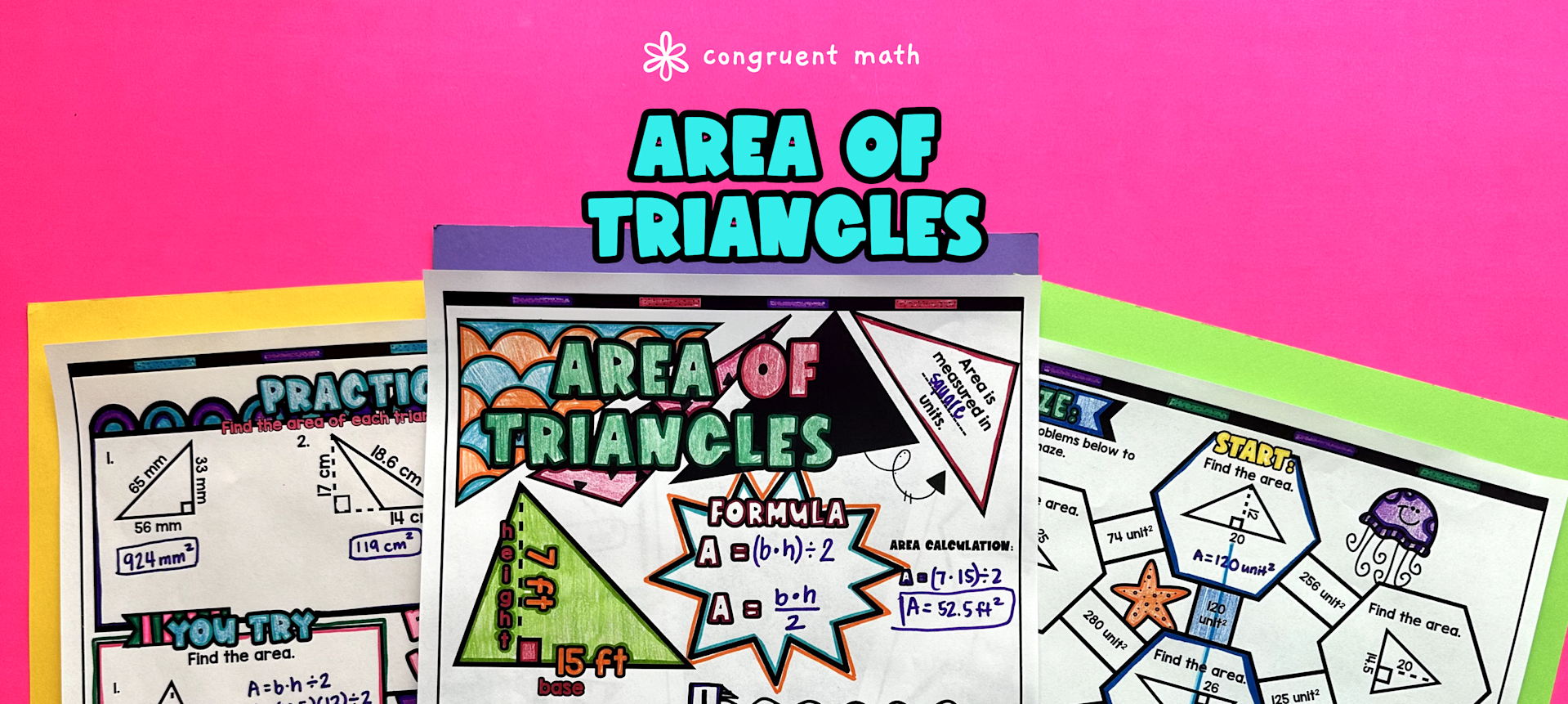 Area of Triangles Lesson Plan | Congruent Math