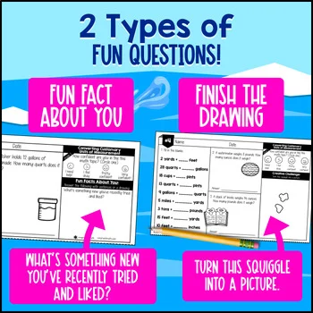 Converting Units of Measurements 5th Grade Math Warm Ups CCSS TEKS Bell ...