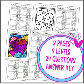 Simplifying Expressions Like Terms | Doodle Math: Twist on Color by ...