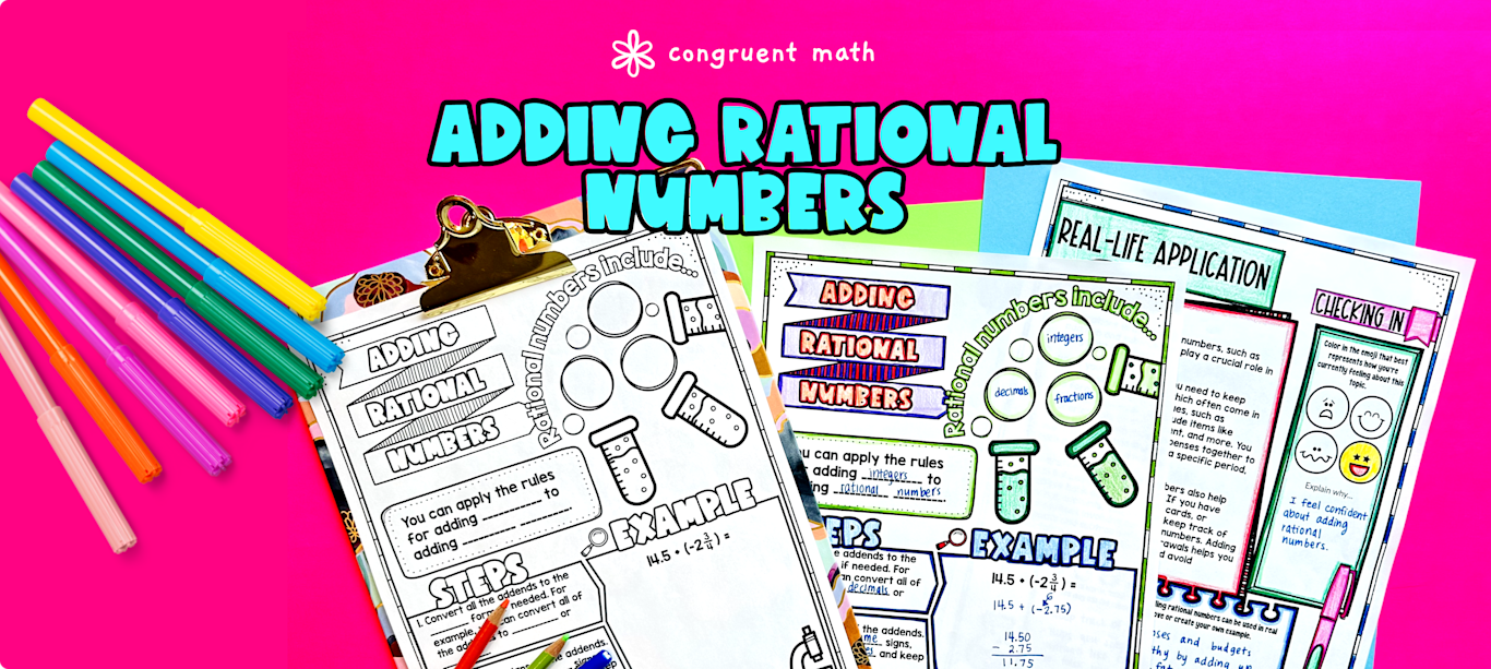 Adding Rational Numbers Lesson Plan | Congruent Math