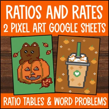 [Thanksgiving Math] Ratios & Rates Pixel Art | Equivalent Ratios ...