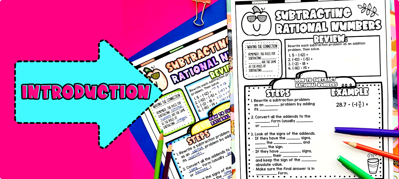 Subtracting Rational Numbers Lesson Plan | Congruent Math