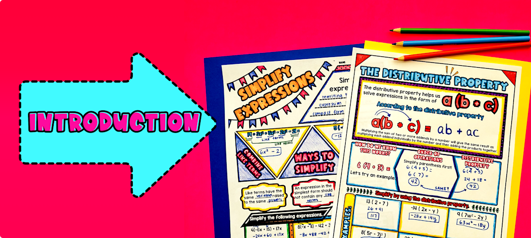 Distributive Property and Combining Like Terms (Negative Coefficients ...