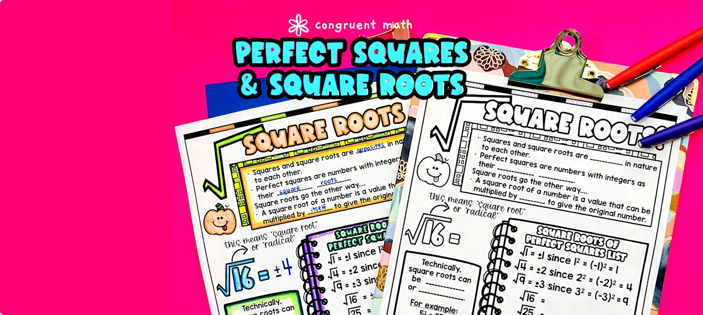 Perfect Squares and Square Roots Lesson Plan | Congruent Math