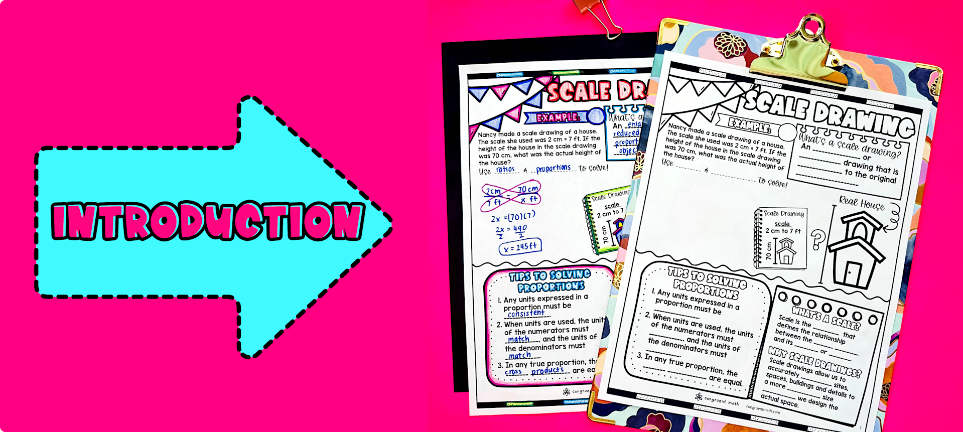 Scale Drawings & Scale Factors Lesson Plan | Congruent Math