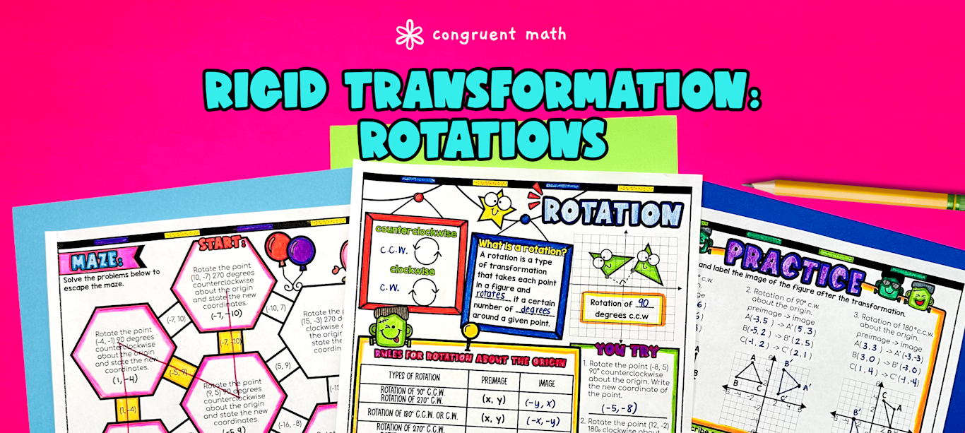 Rigid Transformations: Rotations Lesson Plan | Congruent Math