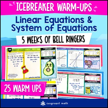 8th Grade Warm-Ups | Congruent Math